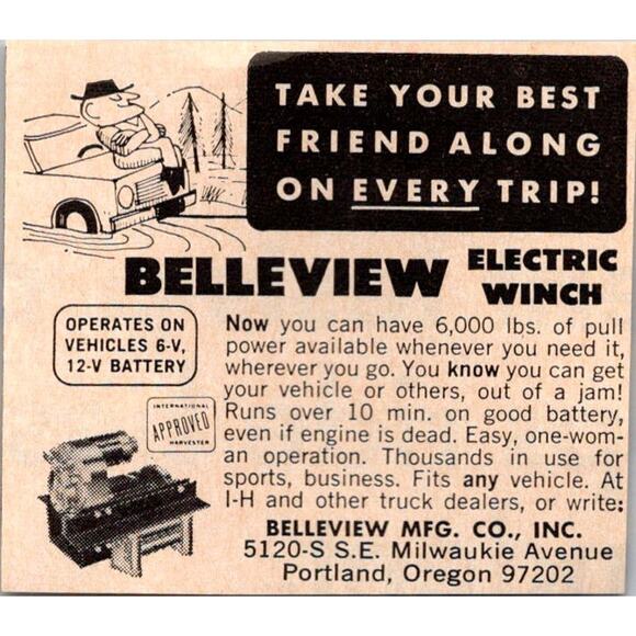 None and/or Unknown | Other | Belleview Mfg Co Inc Electric Winch ...